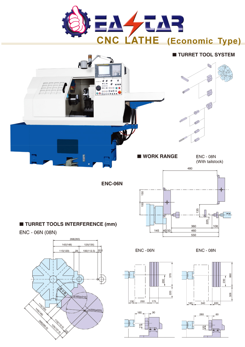 METAL CUTTING MACHINE TOOLS >TURNING LATHE> 9-Slant Bed CNC Lathe>ENC ...